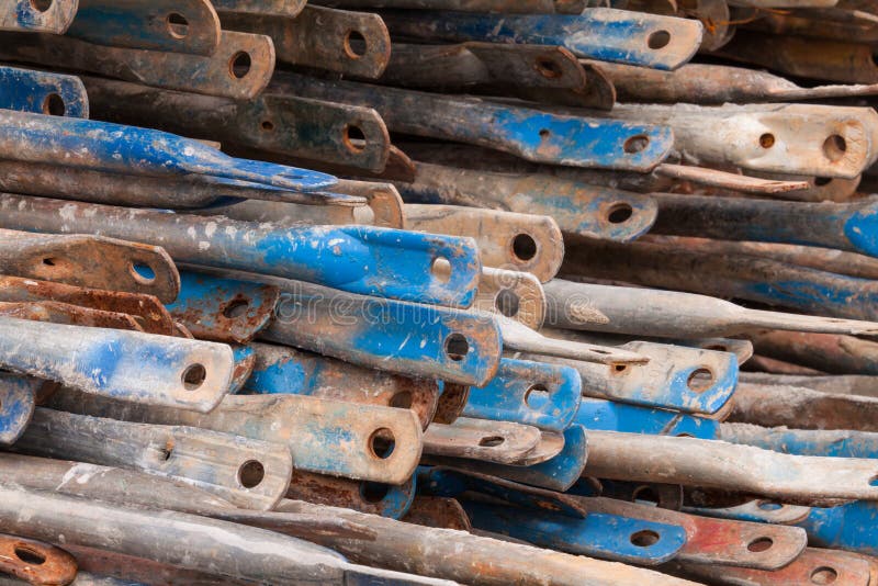 Construction Job Site Iron Building Materials Stock Image - Image of ...
