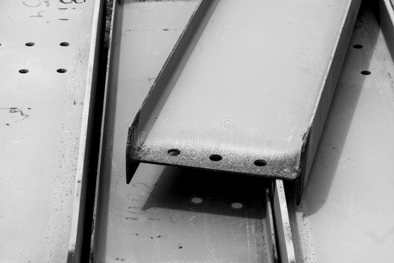 Construction Job Site Iron Building Materials Stock Image - Image of ...