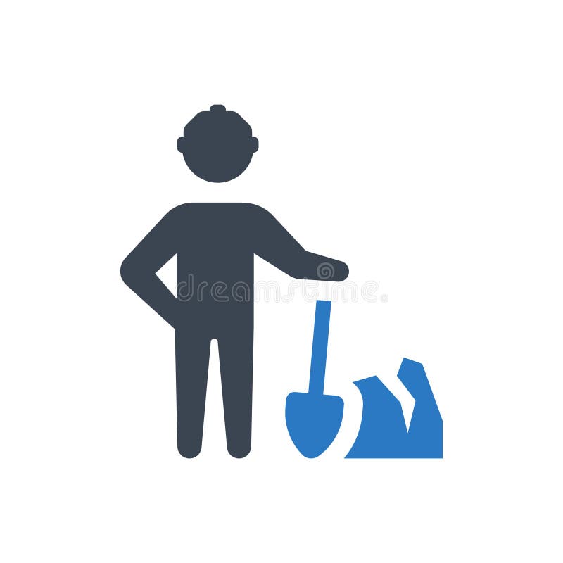 Construction labor icon stock vector. Illustration of sign - 262613045