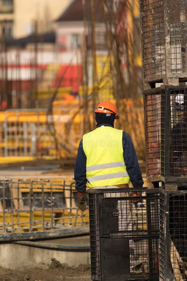 Construction Labour Ready To Work Stock Image - Image of equipment ...