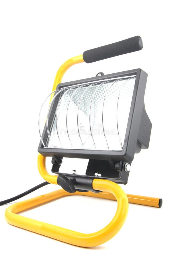 Construction lamp stock image. Image of work, lamp, reflector - 25722619