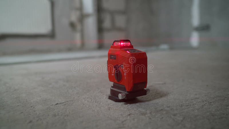 Construction Laser Level in a Building Under Construction. Laser ...