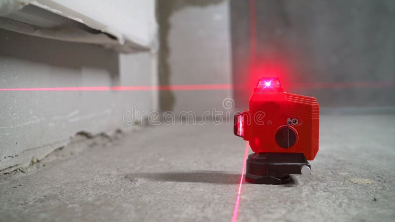 Construction Laser Level in a Building Under Construction. Laser ...