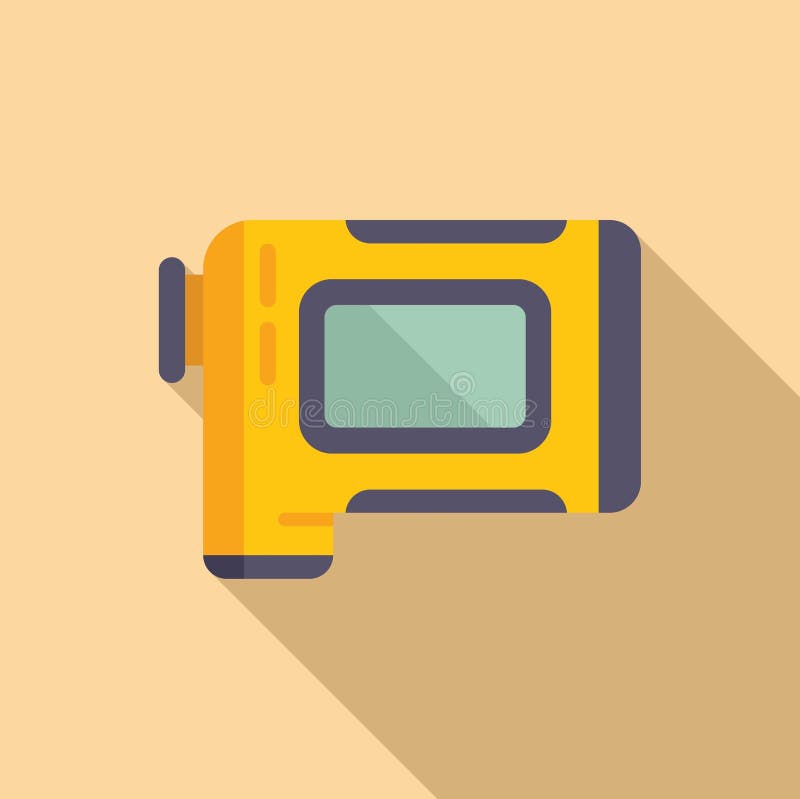 Construction Laser Meter Icon Flat Vector. Tool System Stock ...