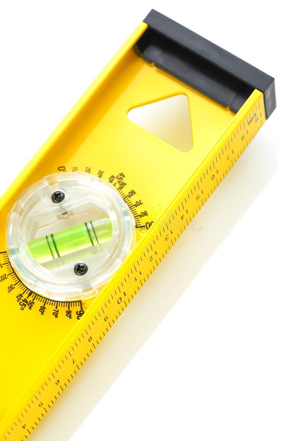 Construction Level Isolated Stock Image - Image of carpentry, ruler ...