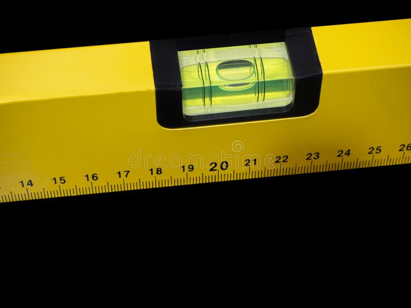 Construction Level Isolated on White Background Stock Photo - Image of ...