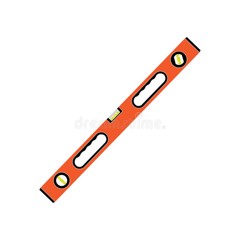 Construction Level Ruler Icon Stock Vector - Illustration of tool ...