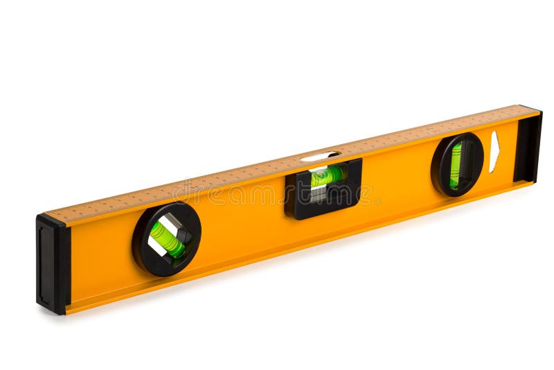 Red Construction Level Tool Isolated on White Stock Photo - Image of ...