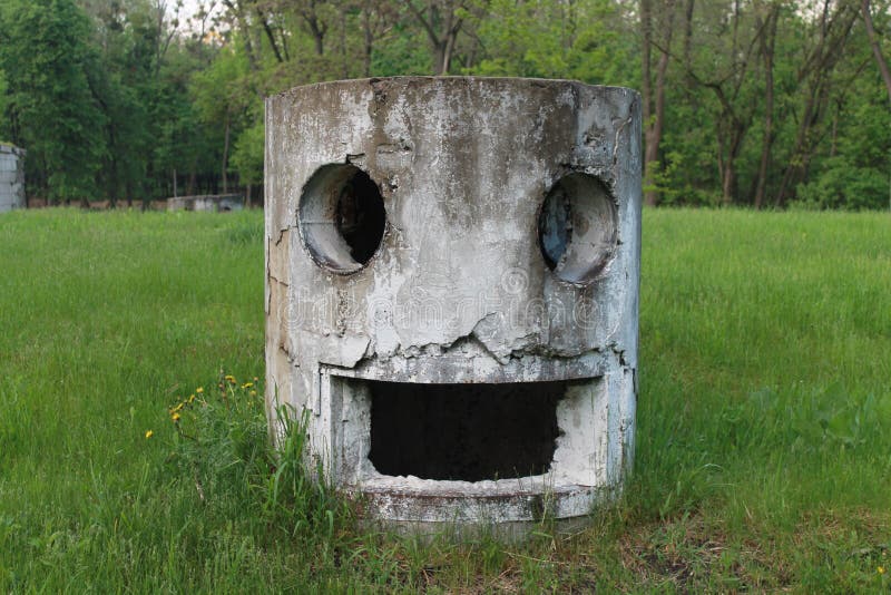 Concrete monster stock image. Image of monster, carving - 219031499