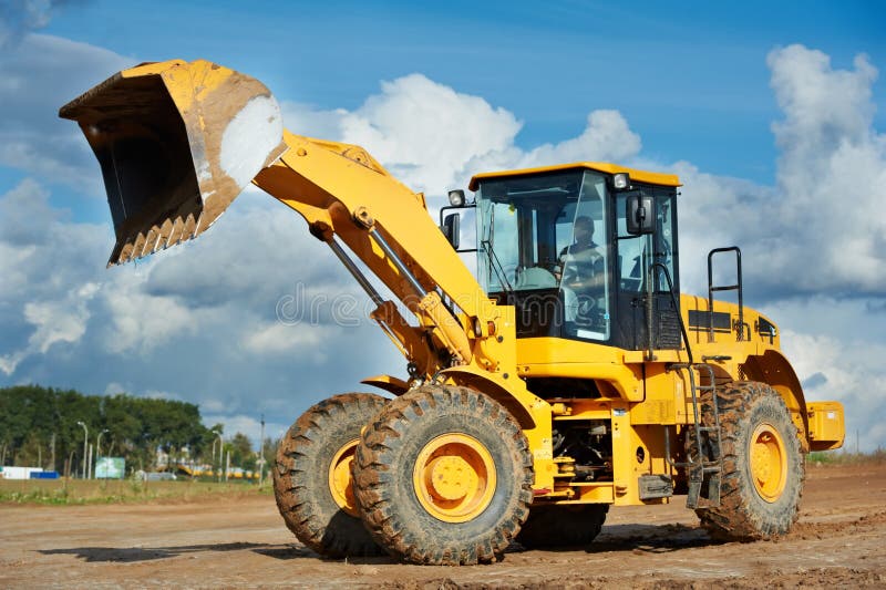 Construction Loader Excavator Stock Photo - Image of excavator ...