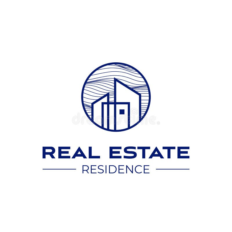Real Estate Logo Design. Residence Logo Template Stock Vector ...
