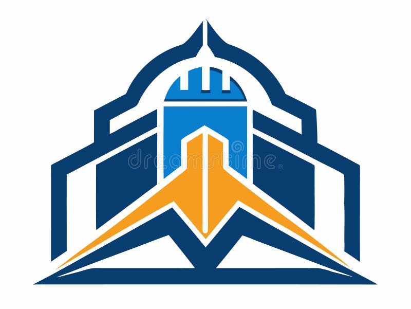 Construction Logo Illustration on White Background Stock Vector ...