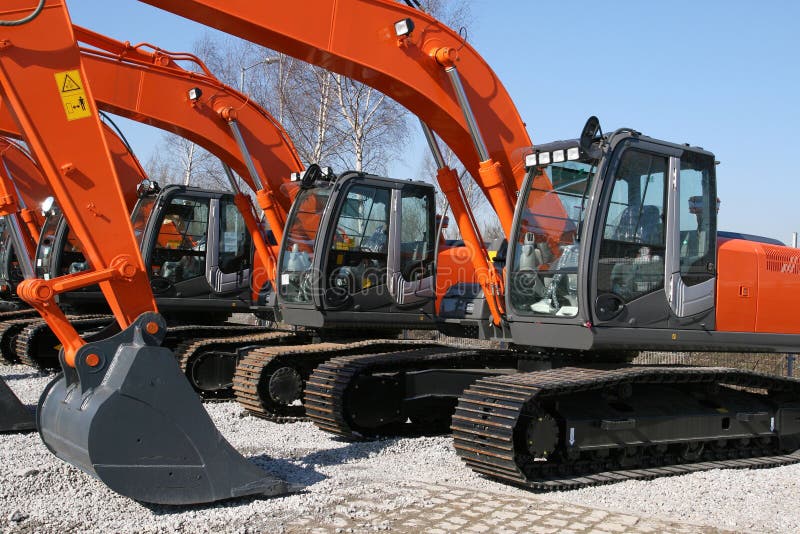 Construction machine stock photo. Image of hydraulic, excavator - 4817394