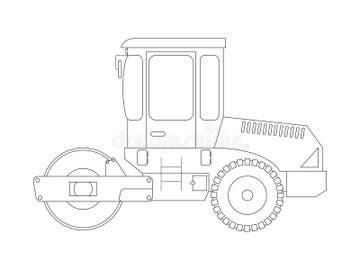 Asphalt Paver Coloring Stock Illustrations – 32 Asphalt Paver Coloring ...