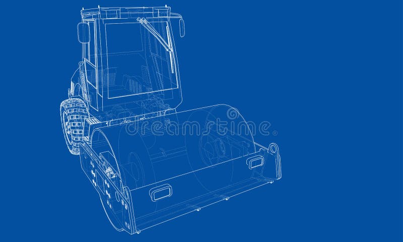 Asphalt Paver Machine Isolated Vector Stock Illustrations – 485 Asphalt ...