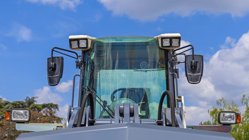 Construction Machine Cabin editorial stock image. Image of vehicle ...