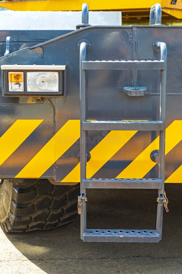 Construction Machine Ladder Stock Image - Image of metal, machine ...