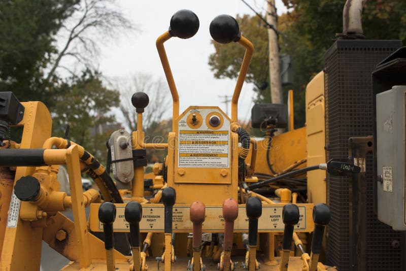 Construction Machine Operating System Stock Image - Image of panel ...
