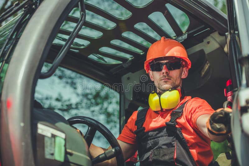 Construction Machine Operator Stock Image - Image of operator, closeup ...