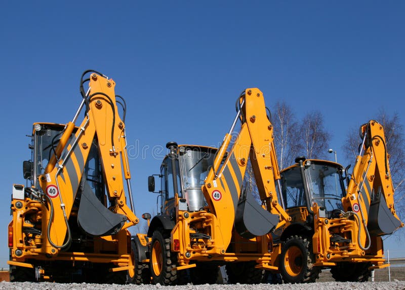 Construction machinery stock photo. Image of array, hydraulic - 4563628