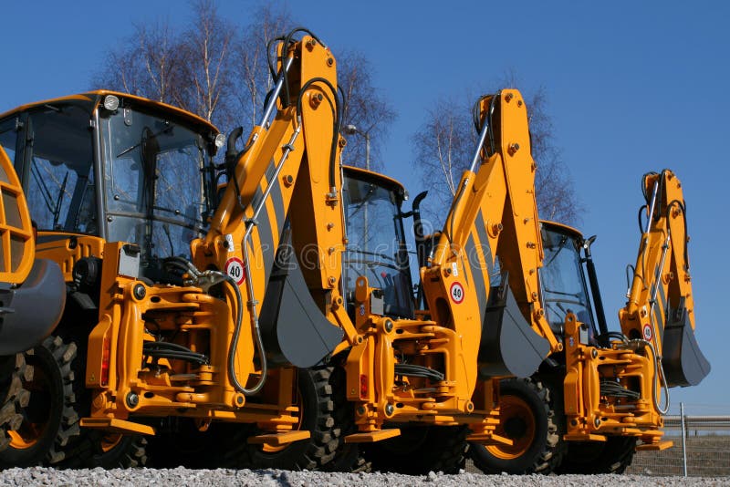 Construction machinery stock photo. Image of array, hydraulic - 4563628