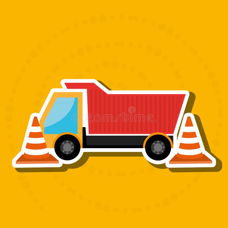 Construction Machinery Design Stock Illustration - Illustration of ...