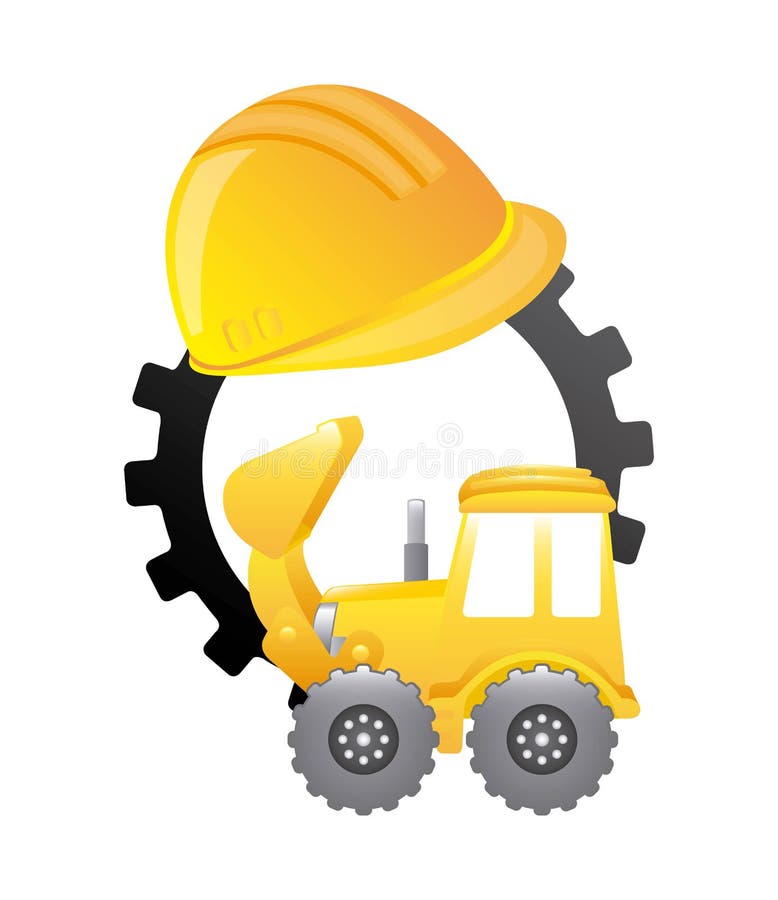 Construction Machinery Isolated Icon Design Stock Vector - Illustration ...