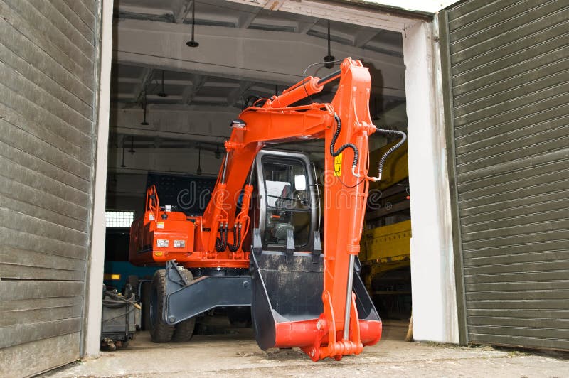 Construction Machinery Repair Stock Image - Image of repair ...