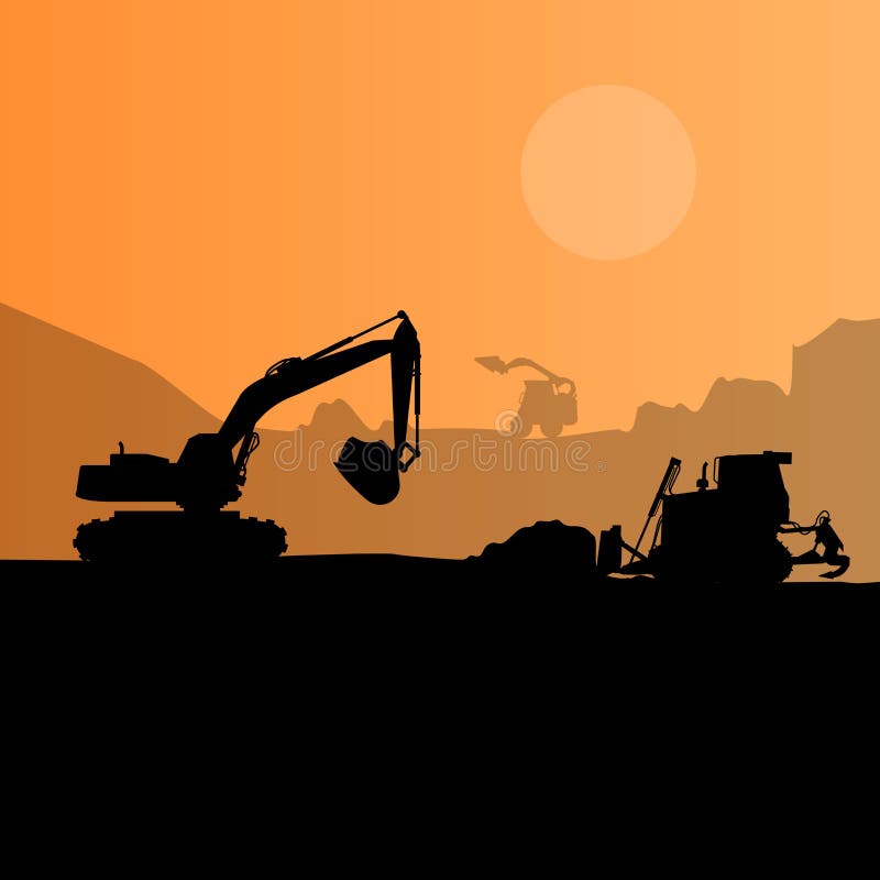 Orange Heavy Machinery Stock Illustrations – 12,798 Orange Heavy ...