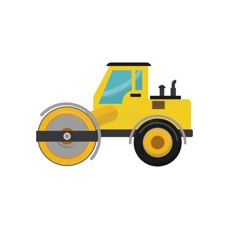 Construction Machinery Vehicle Stock Illustration - Illustration of ...