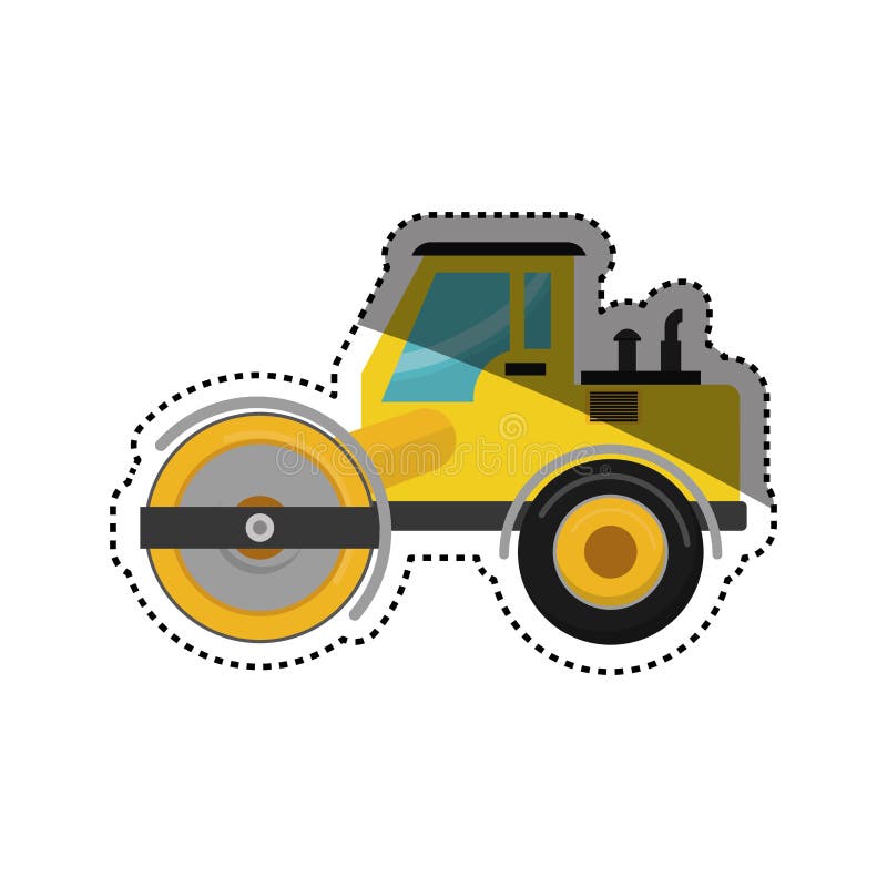 Construction Machinery Vehicle Stock Illustration - Illustration of ...