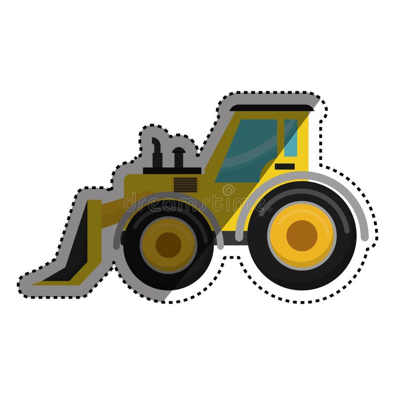 Construction Machinery Vehicle Stock Illustration - Illustration of ...