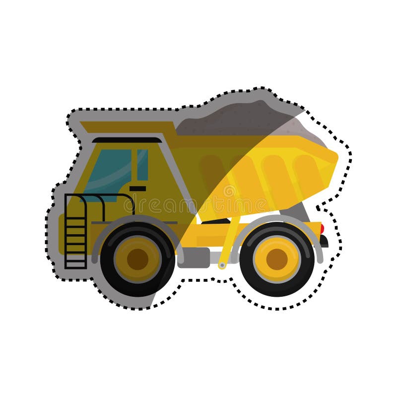 Construction Machinery Vehicle Stock Illustration - Illustration of ...
