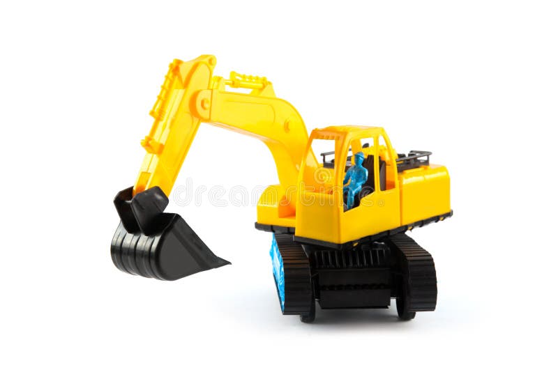 Construction Machinery on a White Background. Stock Photo - Image of ...