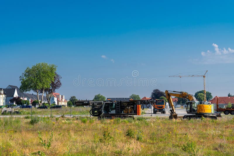 Construction Machines and Mechanisms Ready To Work on the Construction ...