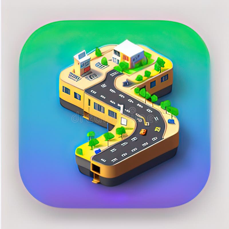 Construction and Management Simulation Software App Style Icon ...