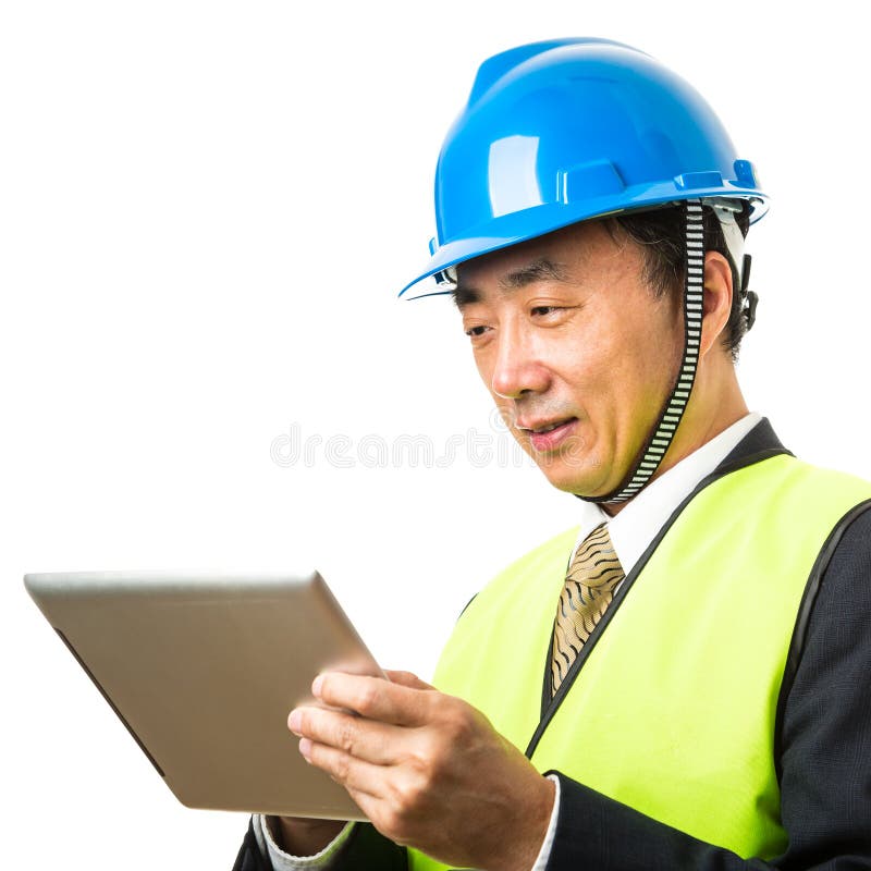 Construction manager stock image. Image of connection - 41682209