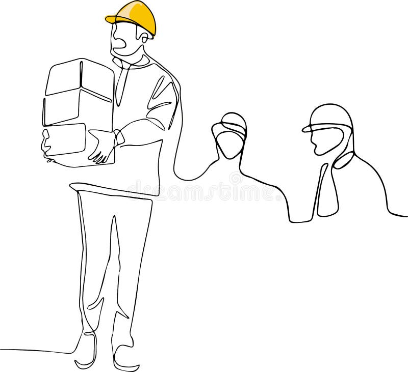 Construction Manager and Engineer Working Stock Vector - Illustration ...