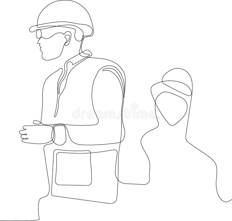 Construction Manager and Engineer Working Stock Vector - Illustration ...