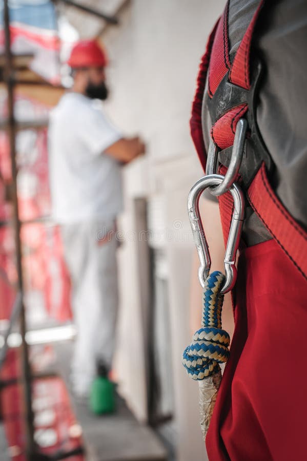 Construction Mason Worker Plastering Old Building Wall Using Cement ...