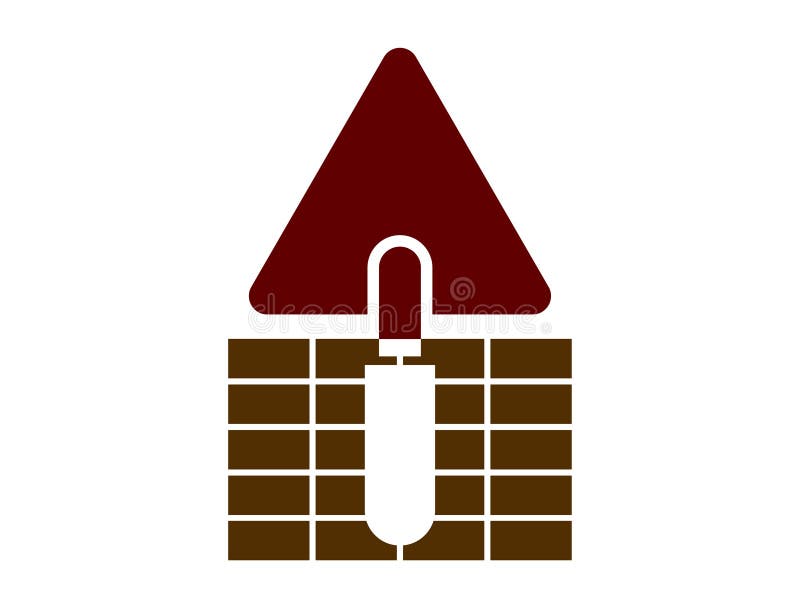 Concrete Masonry Unit Symbol in Black Color Stock Vector - Illustration ...