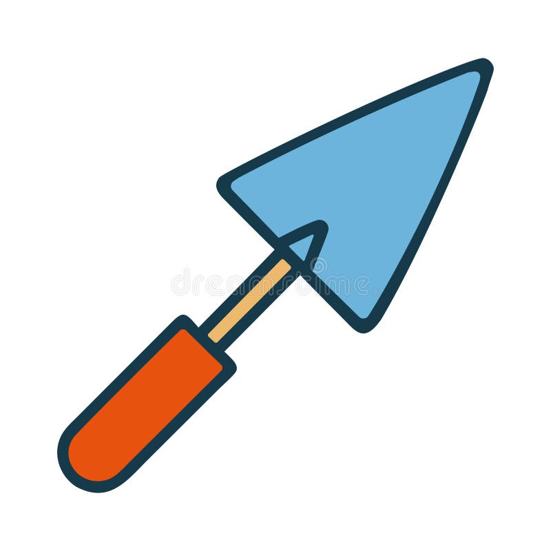 Construction Masonry Trowel Tool Stock Vector - Illustration of gray ...