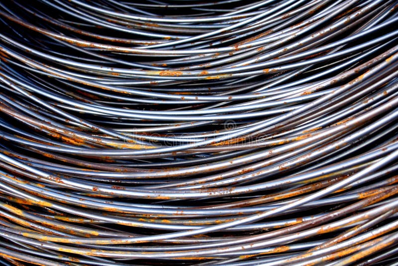 Construction Material - Roll of Metal Wire Strands Stock Illustration ...