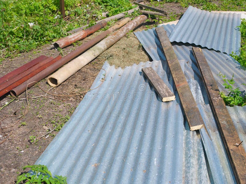 Construction Materials in Mess Stock Image - Image of pipes, mess ...