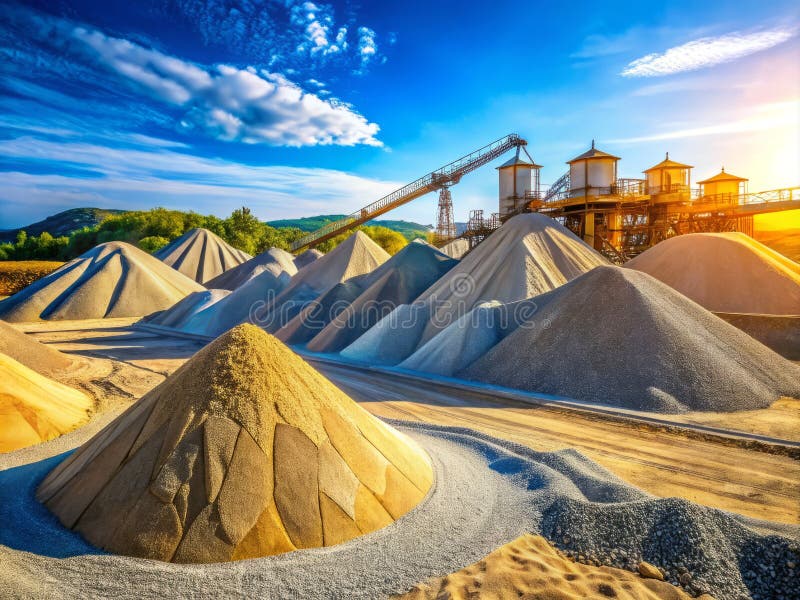 Construction Materials Sand Cement and Gravel a Visual Feast for ...