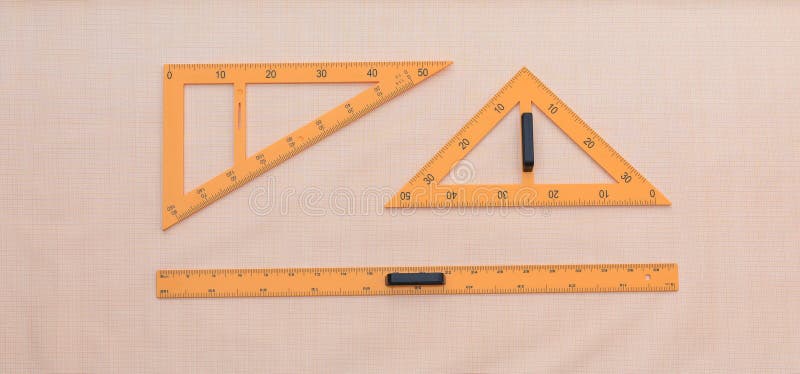 Construction Measuring Rulers Graph Paper Stock Photo - Image of tool ...