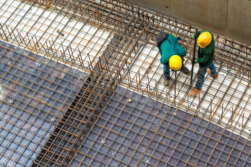 Construction Mechanic Repairing the Structure of Steel Stock Photo ...