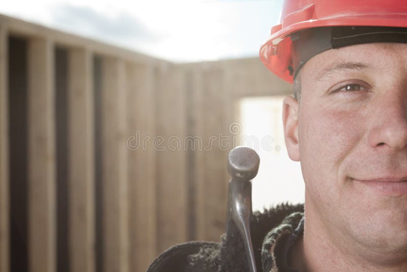 A Construction Men Working Outside Stock Photo - Image of happiness ...
