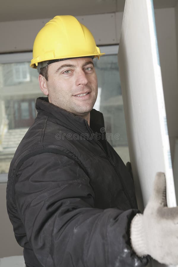 A Construction Men Working Outside Stock Image - Image of machinerie ...