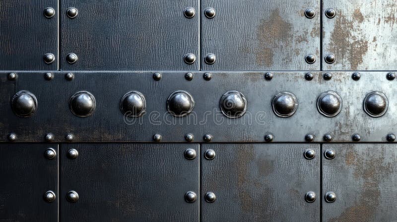 Construction Metal with Rivets Stock Illustration - Illustration of ...